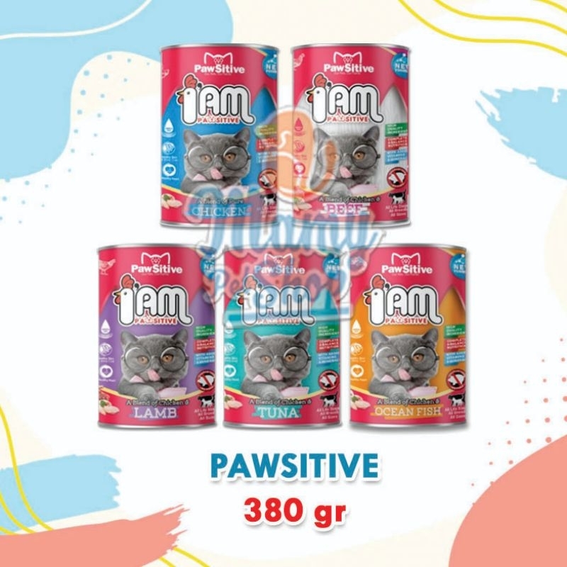 Jual PAWSITIVE IAM 380 GR PAKAN BASAH KUCING | Shopee Indonesia