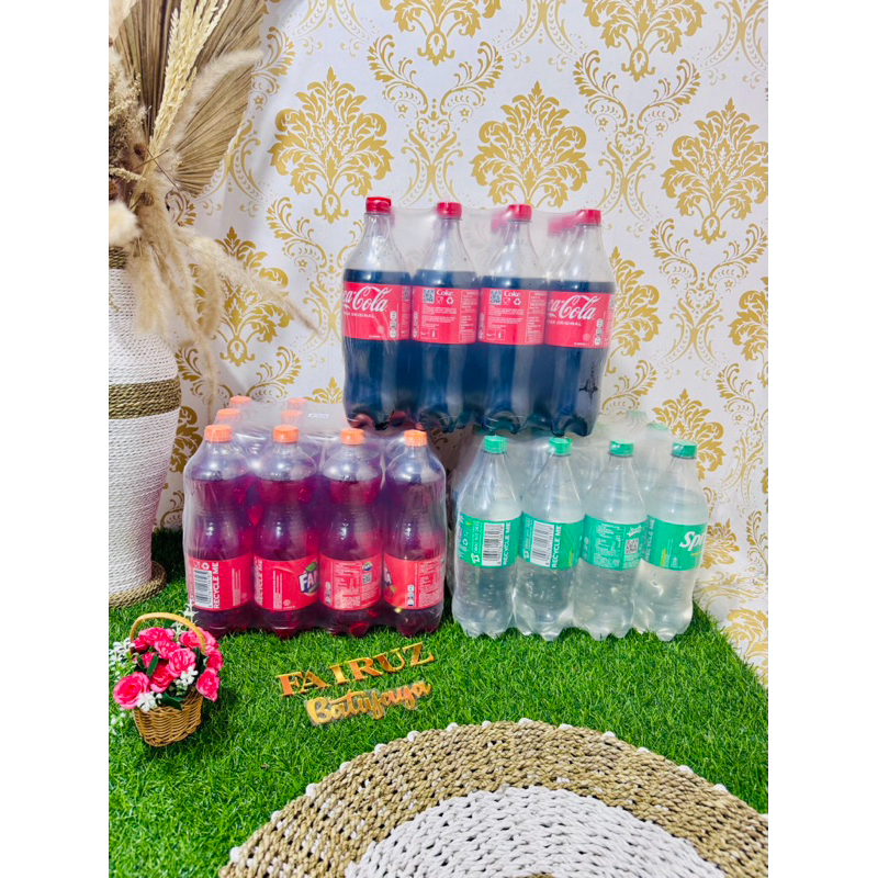 Jual 1 krat 12 botol fanta cocacola sprite 1 liter | Shopee Indonesia
