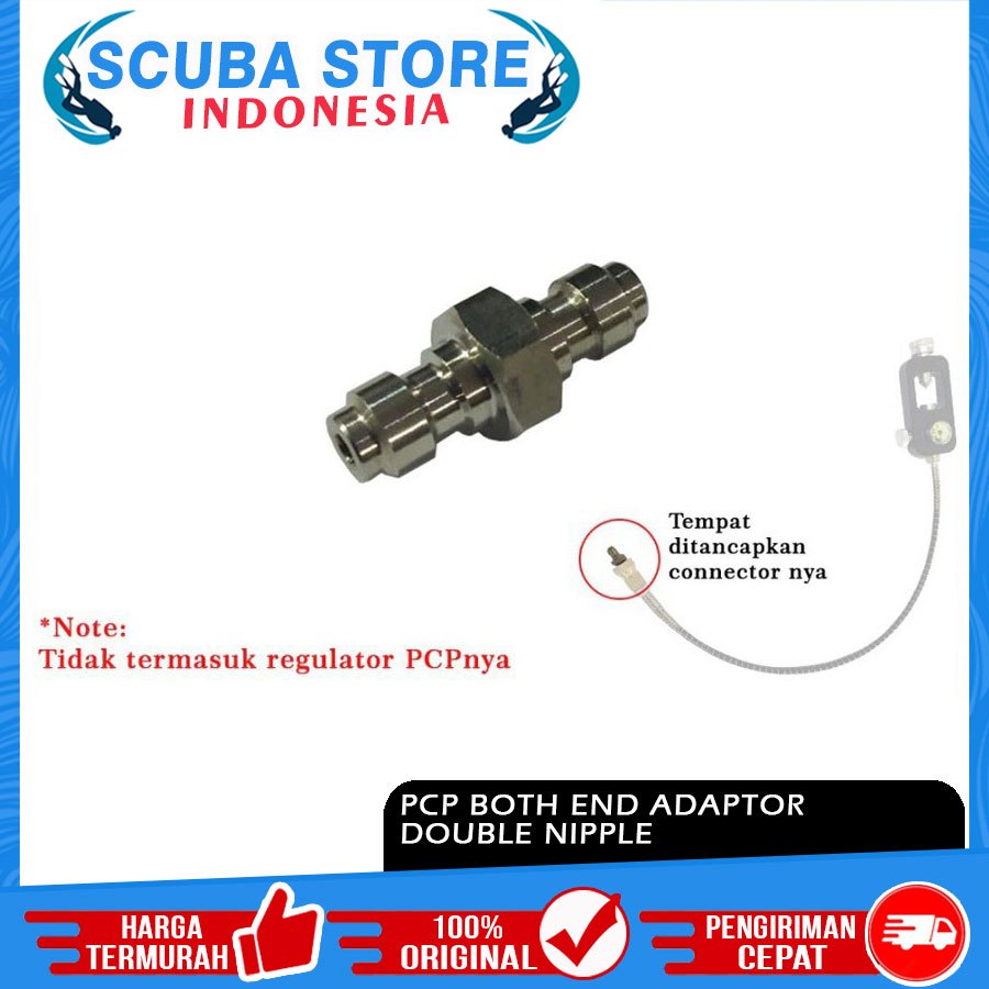 Jual Spare Part PCP Both End Adaptor Double Nipple Male Ganda Connector ...