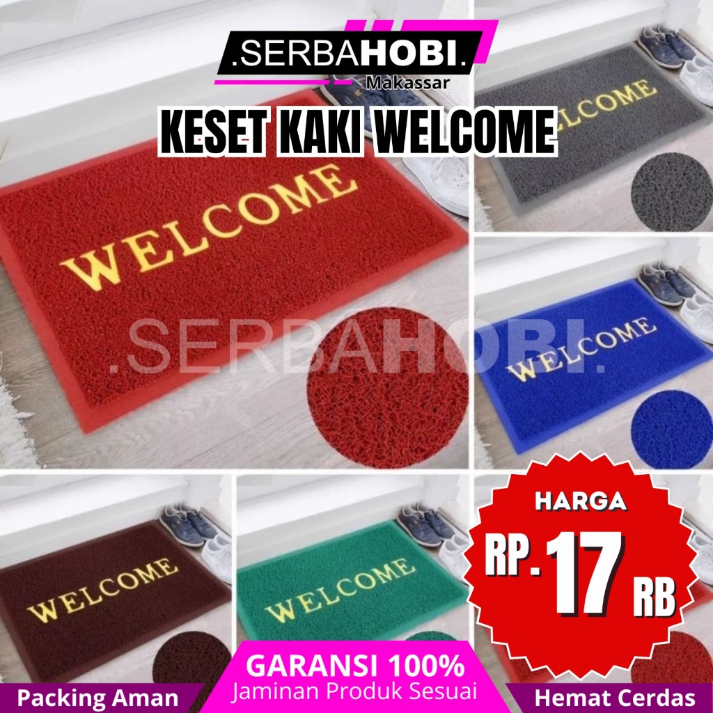 Jual KESET WELCOME / KESET LANTAI / KESET kaki / KESET MIE WARNA ANTI ...