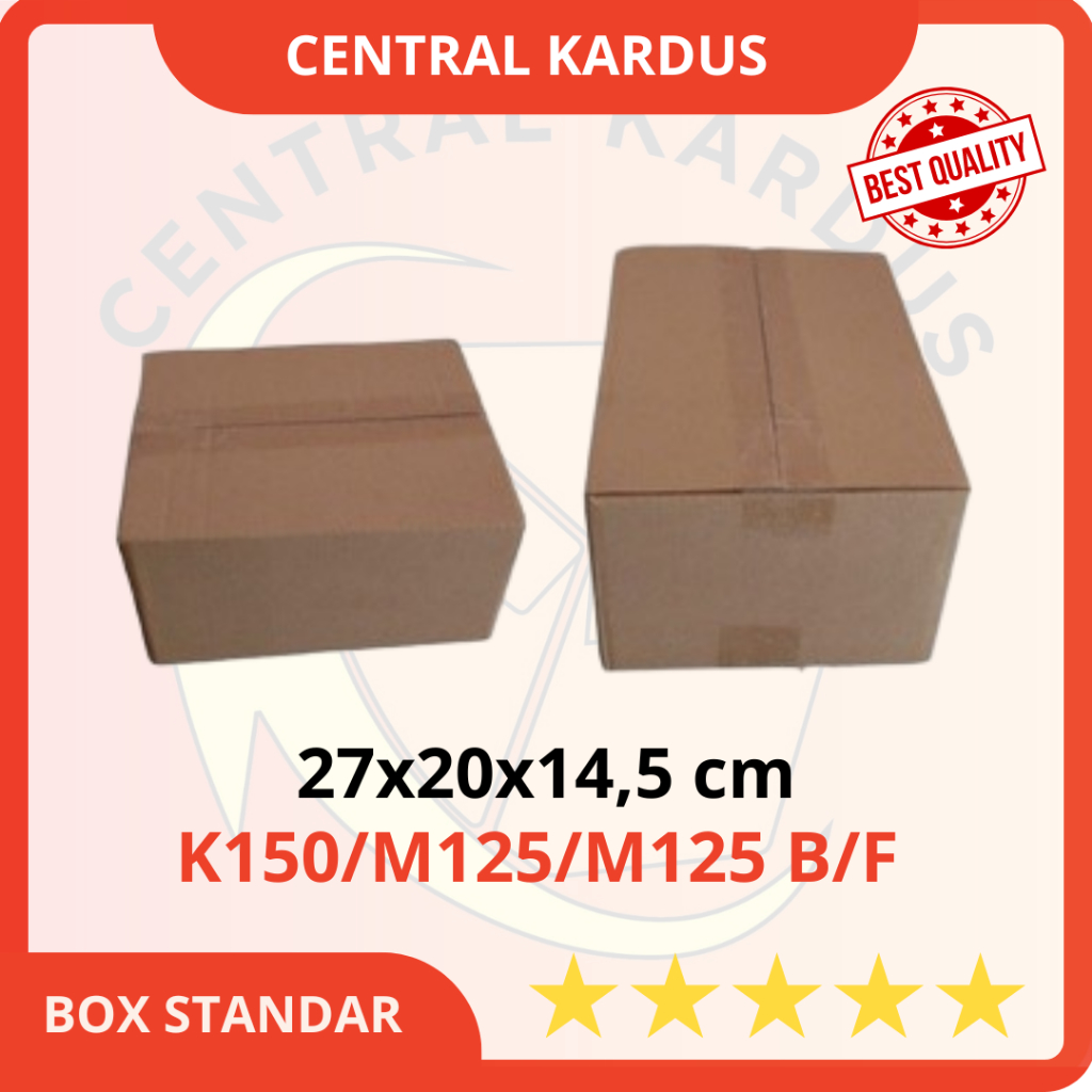 Jual ( ISI 1 PCS )KARDUS MEDIUM UK 27x20x14,5CM PACKAGING KARTON / BOX ...