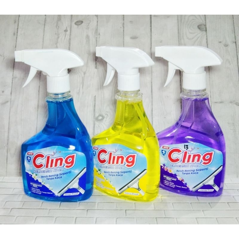 Jual CLING PEMBERSIH KACA BOTOL SPRAY 440 ML - CLING | Shopee Indonesia