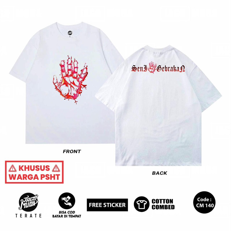 Jual Jagomuda Terate Kaos Psht Tangan Api Seni Gebrakan Cotton Combed ...