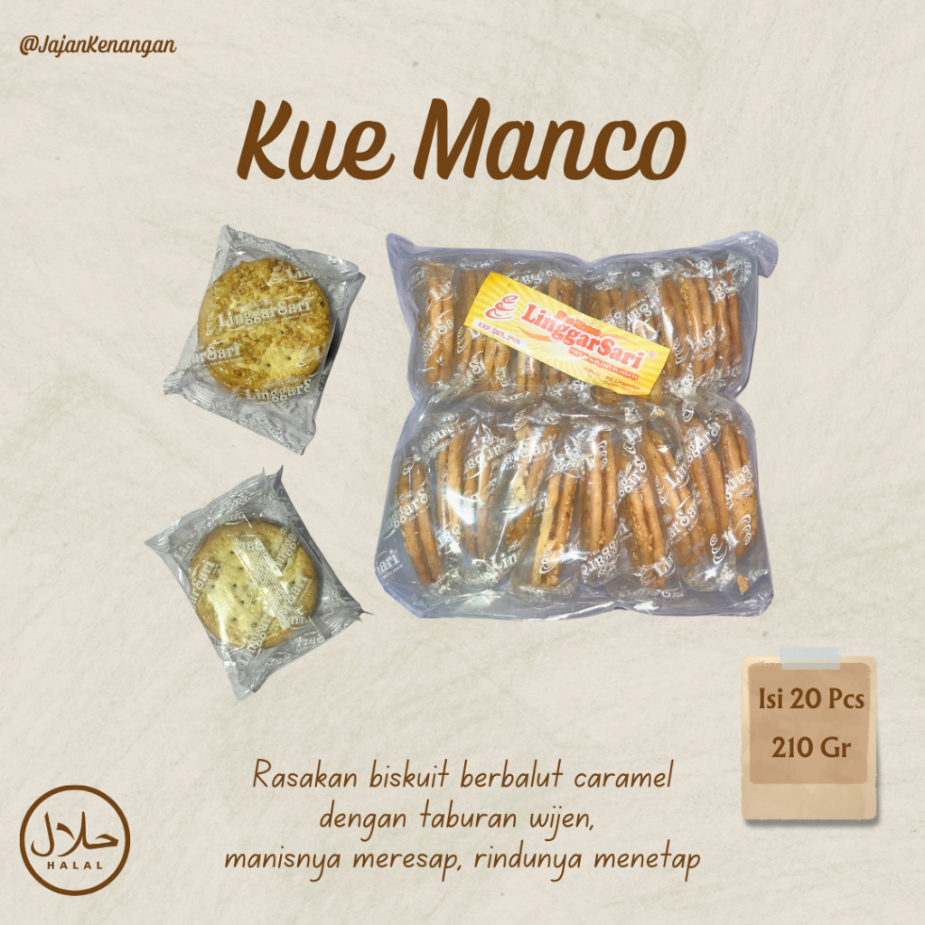 Jual Kue Manco Wijen isi 20 Pcs | Shopee Indonesia