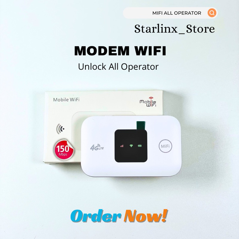 Jual Modem Mifi Wifi 4G LTE Unlock All Operator MiFi 4G LTE | Shopee ...