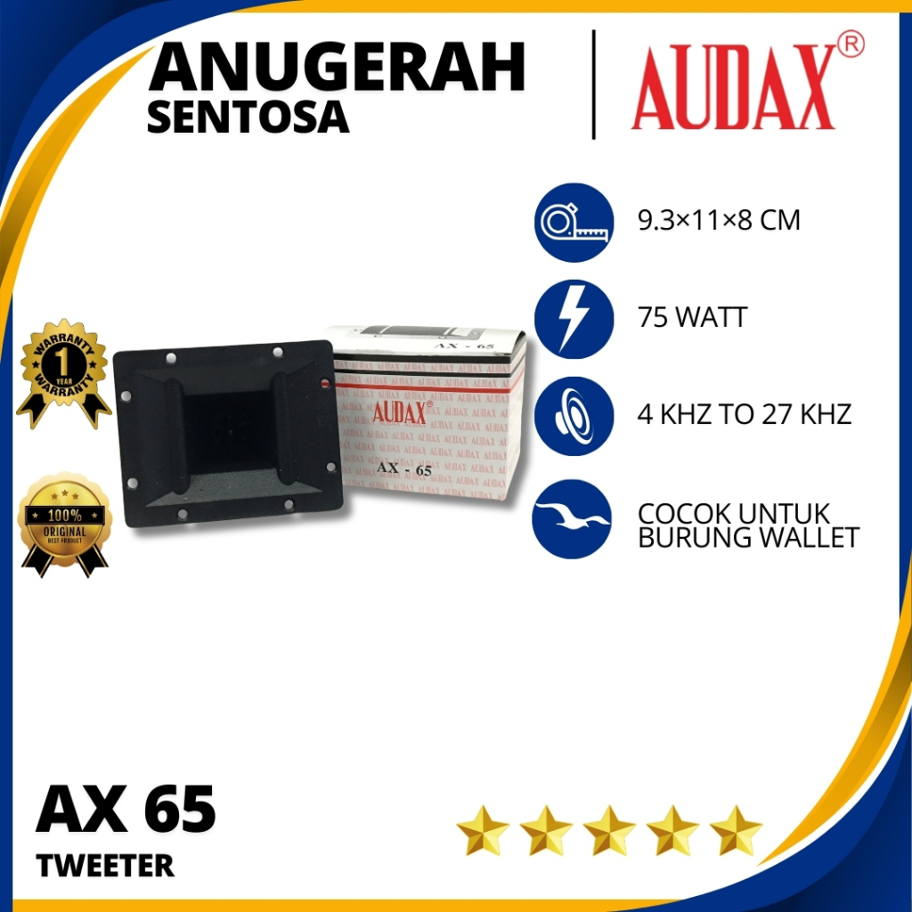 Jual Tweeter Audax AX 65 Original | Shopee Indonesia
