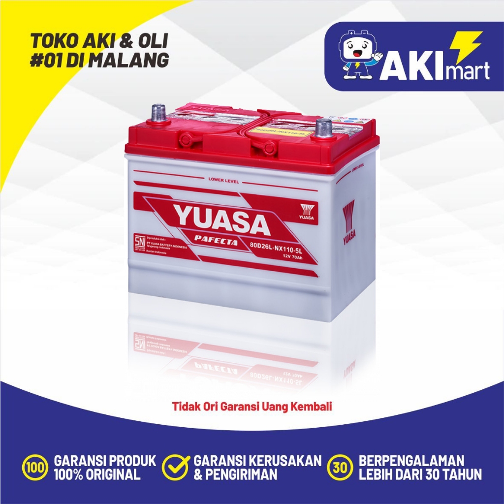 Jual AKI MOBIL YUASA NX110-5L | Shopee Indonesia