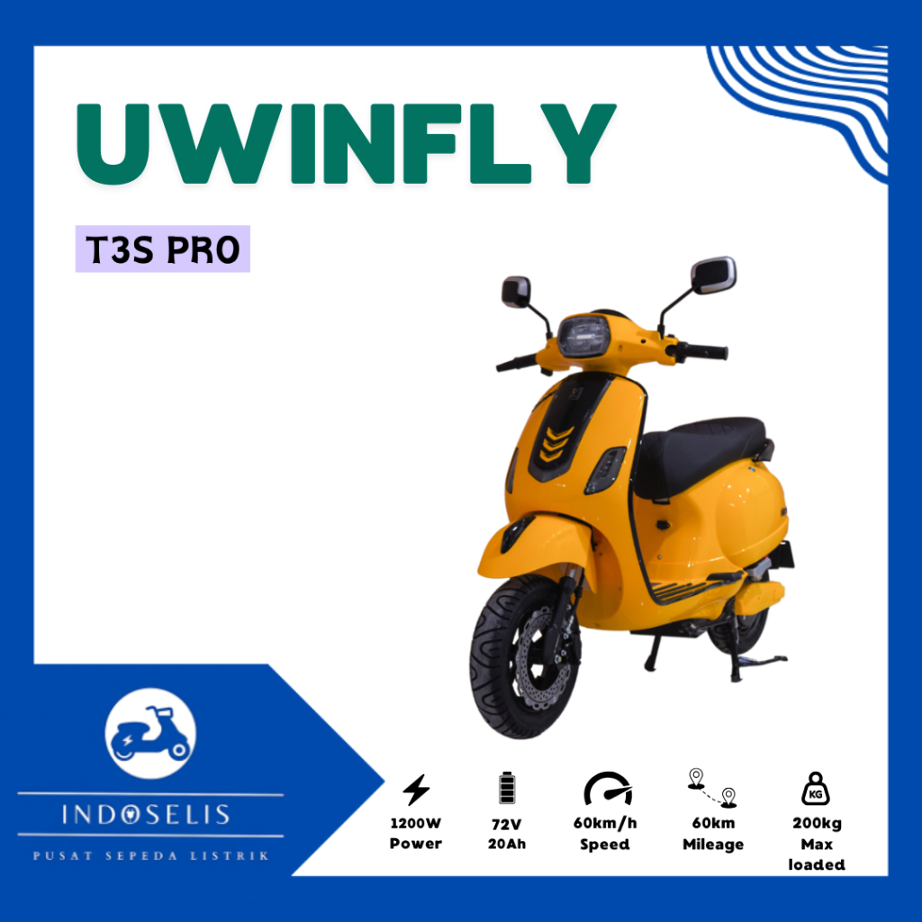 Jual Sepeda Listrik Uwinfly T3S Pro 1200 watt | Garansi Resmi | Shopee Indonesia