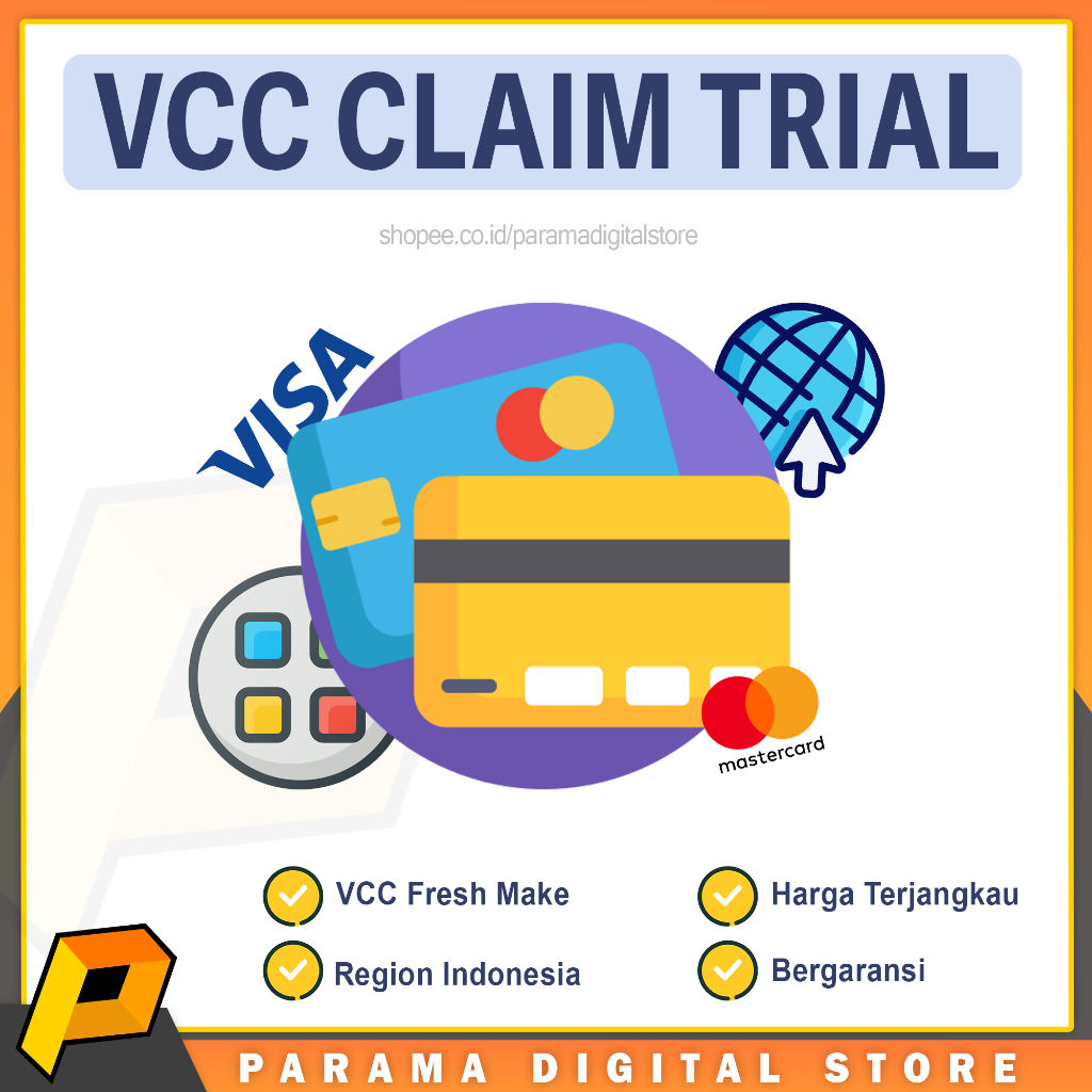 Jual VCC Claim Free Trial All Website/Apps | Bergaransi | Shopee Indonesia