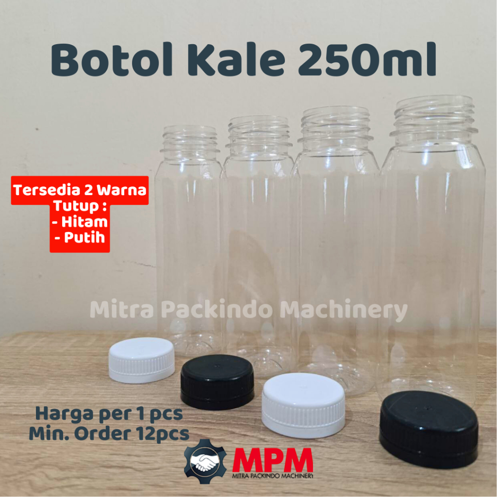 Jual Botol Kale Bulat PREMIUM TEBAL 23 gr 250ml / Botol Minuman Coklat ...