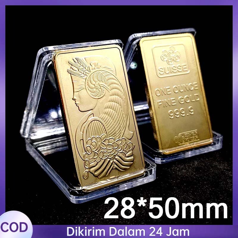 Jual Logam Mulia Replika 999.9% Logam Mulia Mahar Replika Persegi ...