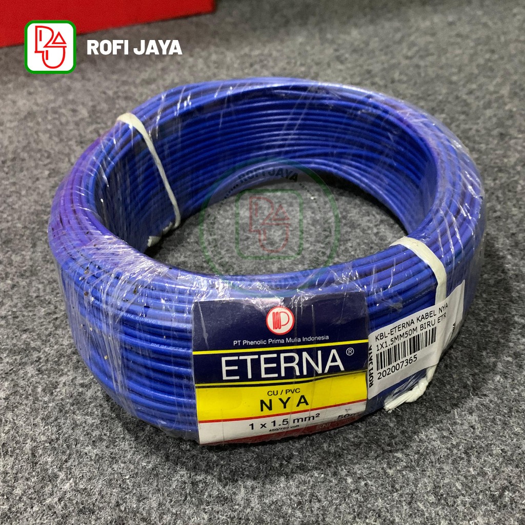 Jual Kabel Eterna Kabel NYA 1X1.5MMX50M | Shopee Indonesia