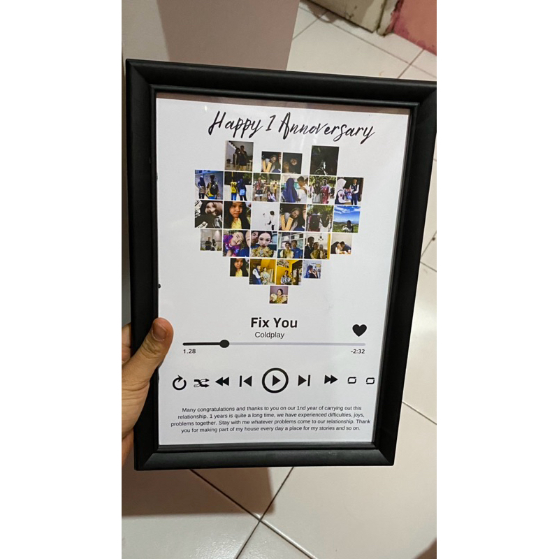 Jual SPOTIFY LOVE BINGKAI CUSTOM ukr (A4) | Shopee Indonesia