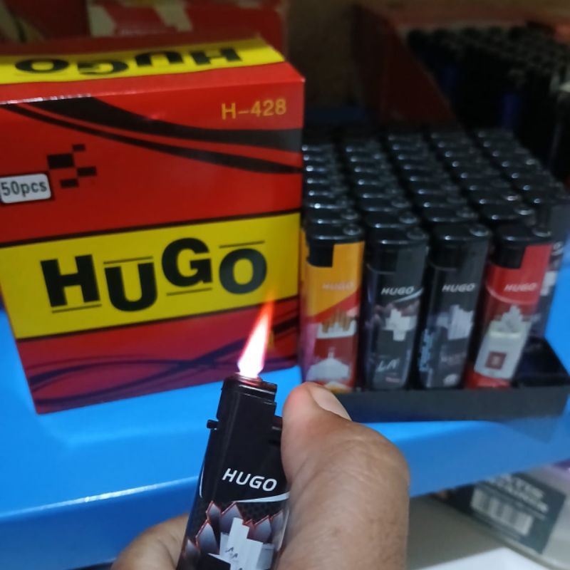 Jual Korek Api Gas Bara HUGO / korek bara / korek api murah / pemantik ...
