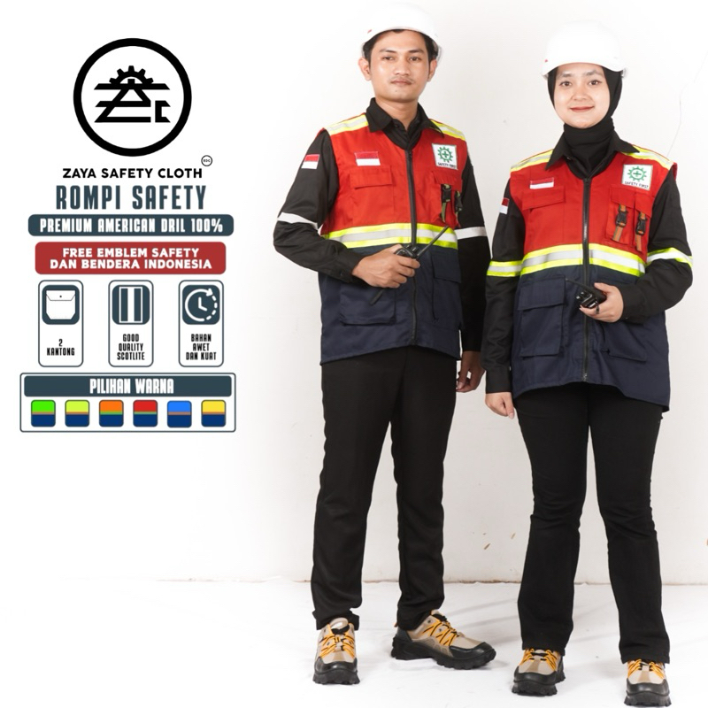 Jual rompi safety|rompi sefti|rompi proyek|rompi k3|rompi HSE Warna ...