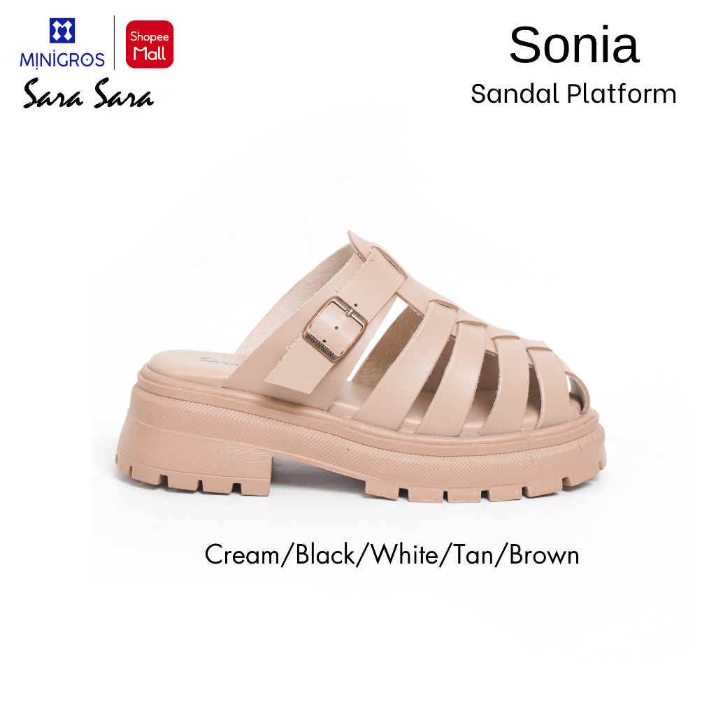 Jual Sara Sara Sonia Sandal Wedges Platform Wanita | Shopee Indonesia