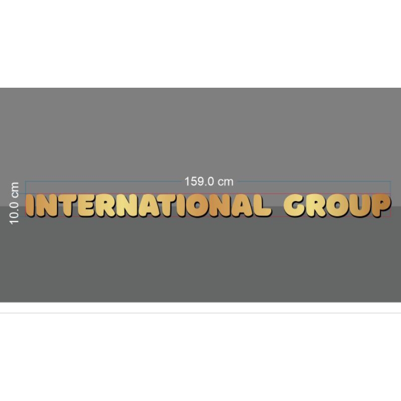 Jual Huruf Timbul Akrilik Spon International Group | Shopee Indonesia