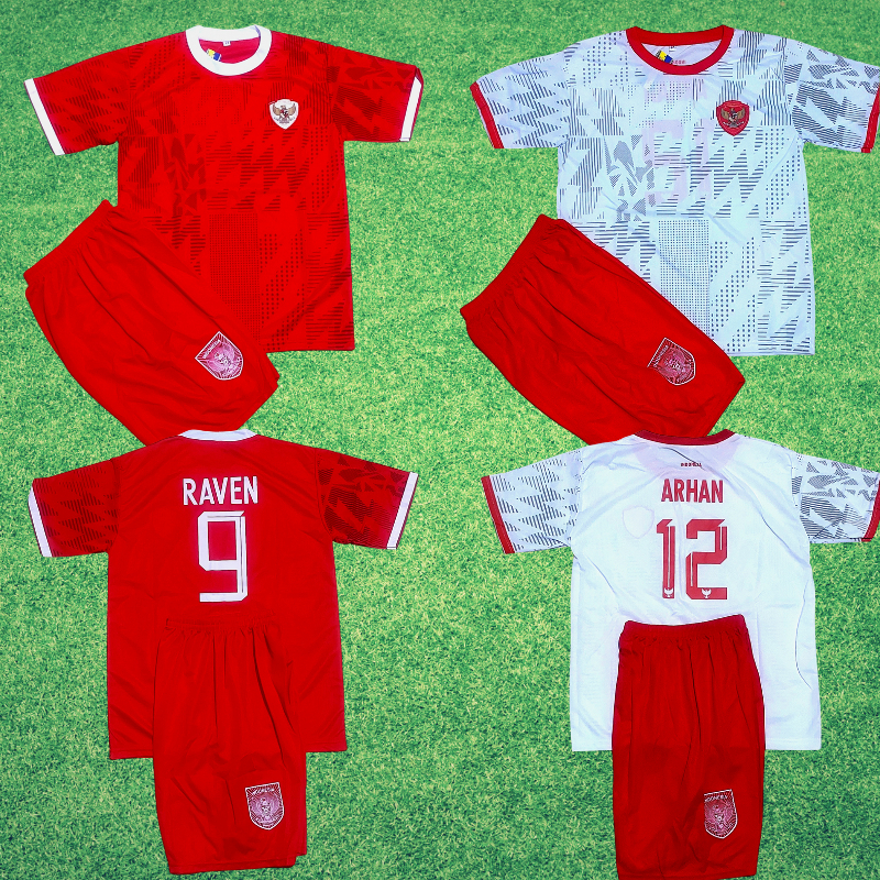 Jual JERSEY TIMNAS INDONESIA MERAH/BAJU BOLA TIMNAS INDONESIA PUTIH/BAJ ARHAN/MARSELINO/STRUICK ...