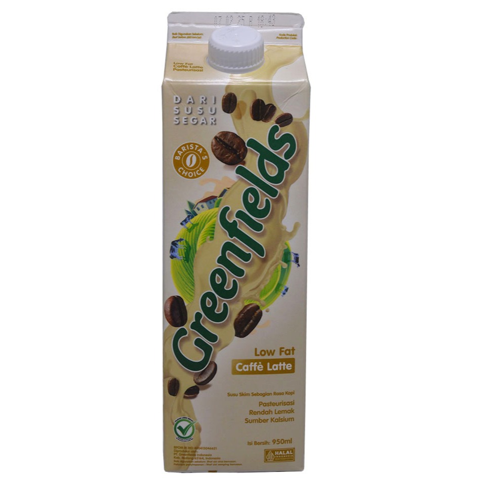 Jual GREENFIELDS FRESH MILK CAFFE LATTE 1 L | Shopee Indonesia