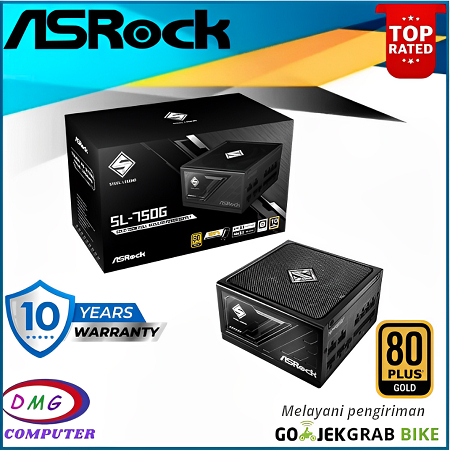 Jual ASRock Steel Legend SL-750G FULL MODULAR PCIe 5.1 PSU 750W 80+ GOLD SL750G | Shopee Indonesia
