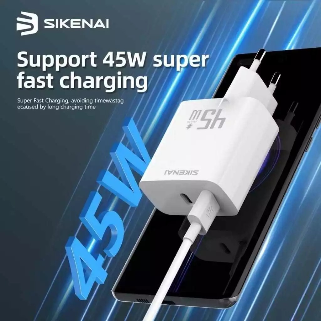 Jual CHARGER SIKENAI GRN-6T-EU DUAL SOCKET TYPE C TO TYPE C | Shopee Indonesia