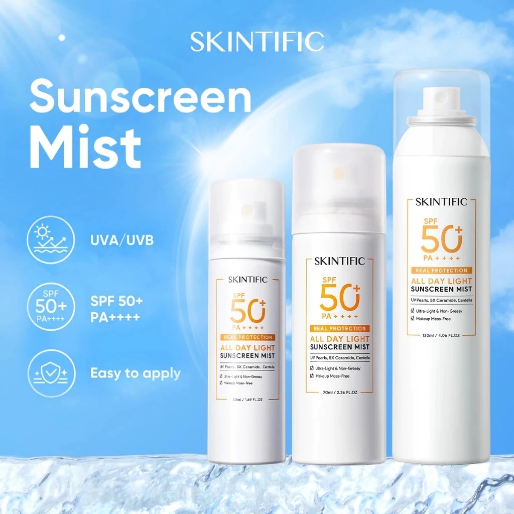 Jual SKINTIFIC - All Day Light Sunscreen Mist SPF 50 PA++++ 120ml ...