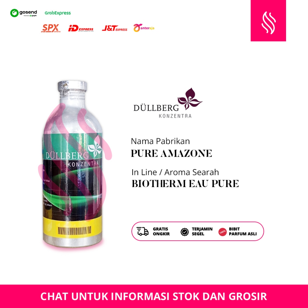 Jual JUAL BIBIT PARFUM ASLI - DULLBERG - PURE AMAZONE - SEGEL - 500GR ...