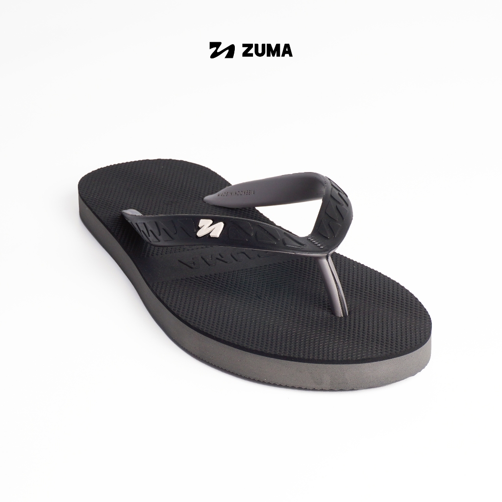 Jual Zuma Men Black Series 3 Cosmic Grey, Sandal Jepit Pria Karet Polos ...