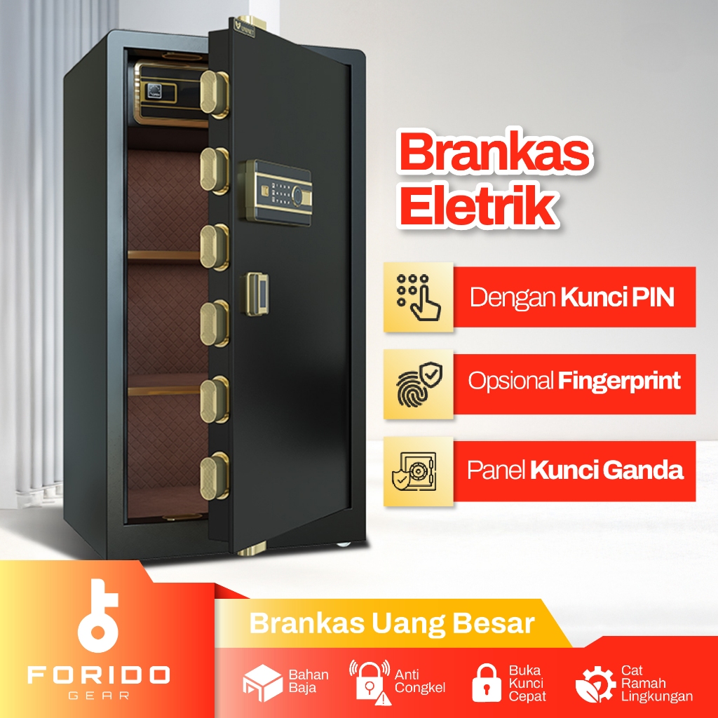 Jual Brankas Uang Brankas Besar Elektrik Ukuran 120cm Include Pin dan ...