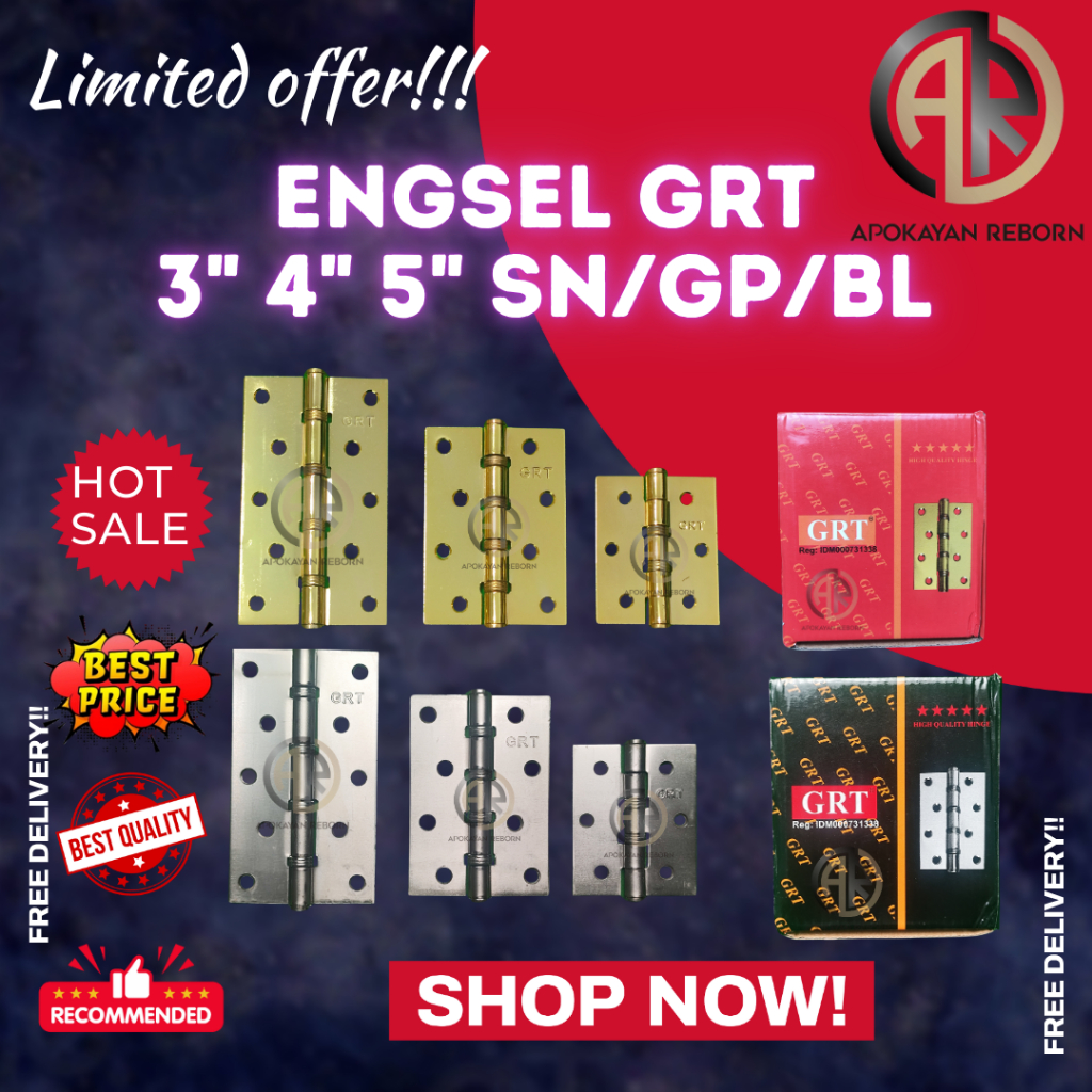 Jual PROMO ONGKIR [6 set] [1 set] GRT Engsel Bearing Pintu Jendela Door ...