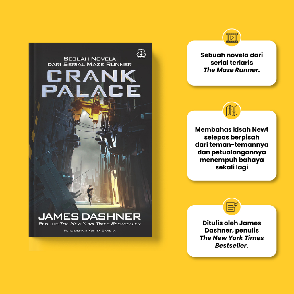 Jual [MIZAN] SERIAL MAZE RUNNER : CRANK PALACE - JAMES DASHNER NOVEL ...