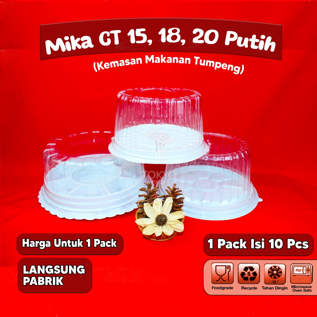 Jual MIKA CAKE TRAY 15 / 18 / 20 PUTIH - MIKA BULAT SEKAT - MIKA ...