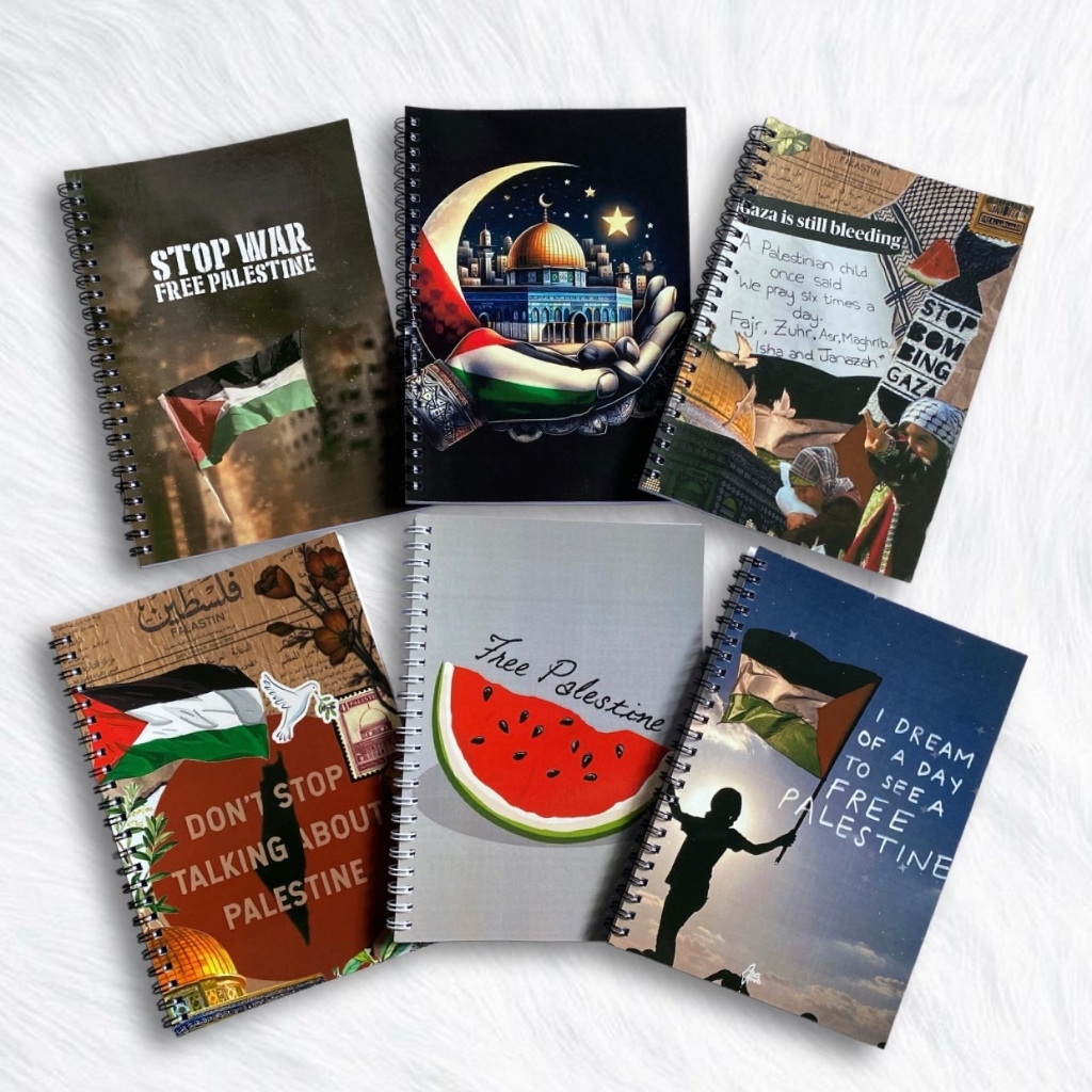 Jual NoteBook Spiral A5 Pro Palestine Lets Stand With Gaza Stop The War ...