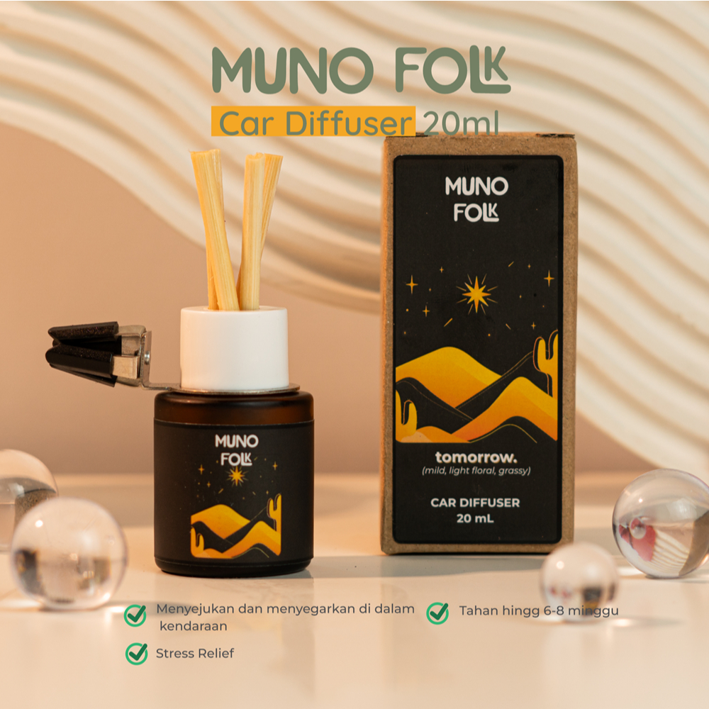 Jual Muno Folk - Car Diffuser Aromaterapi 20ml pengharum mobil vanilla ...