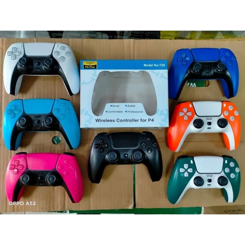 Jual Stik PS4 T29 wireless controller model Ps5 dualsense - Putih Stick ...