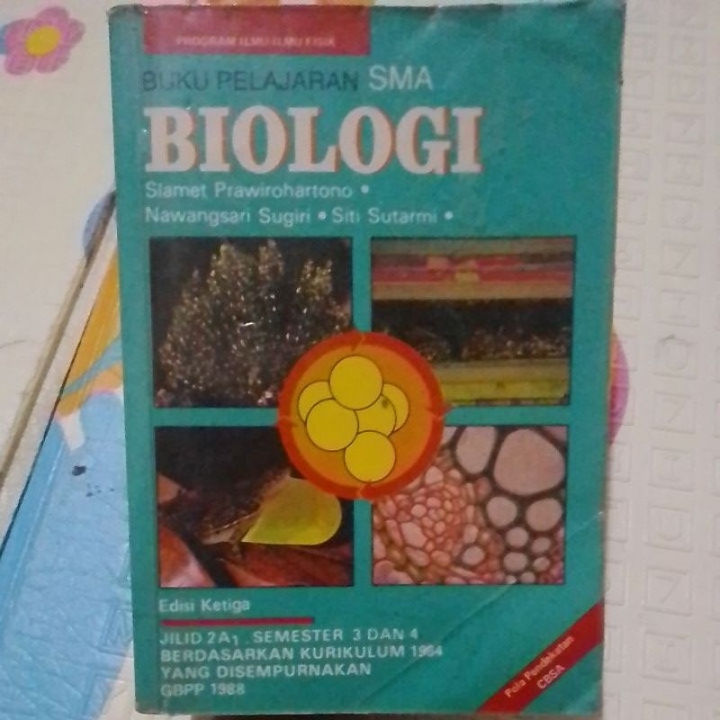 Jual Buku Pelajaran SMA Biologi Jilid 2A1 Semester 3 dan 4 (Buku Jadul Original) | Shopee Indonesia