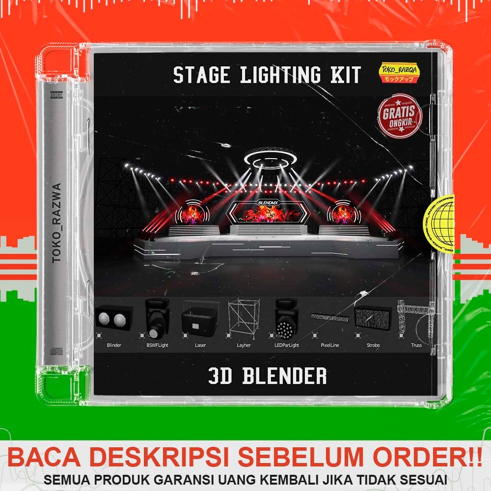 Jual 3D Blender - Stage Lighting Kit - 160125 | Shopee Indonesia