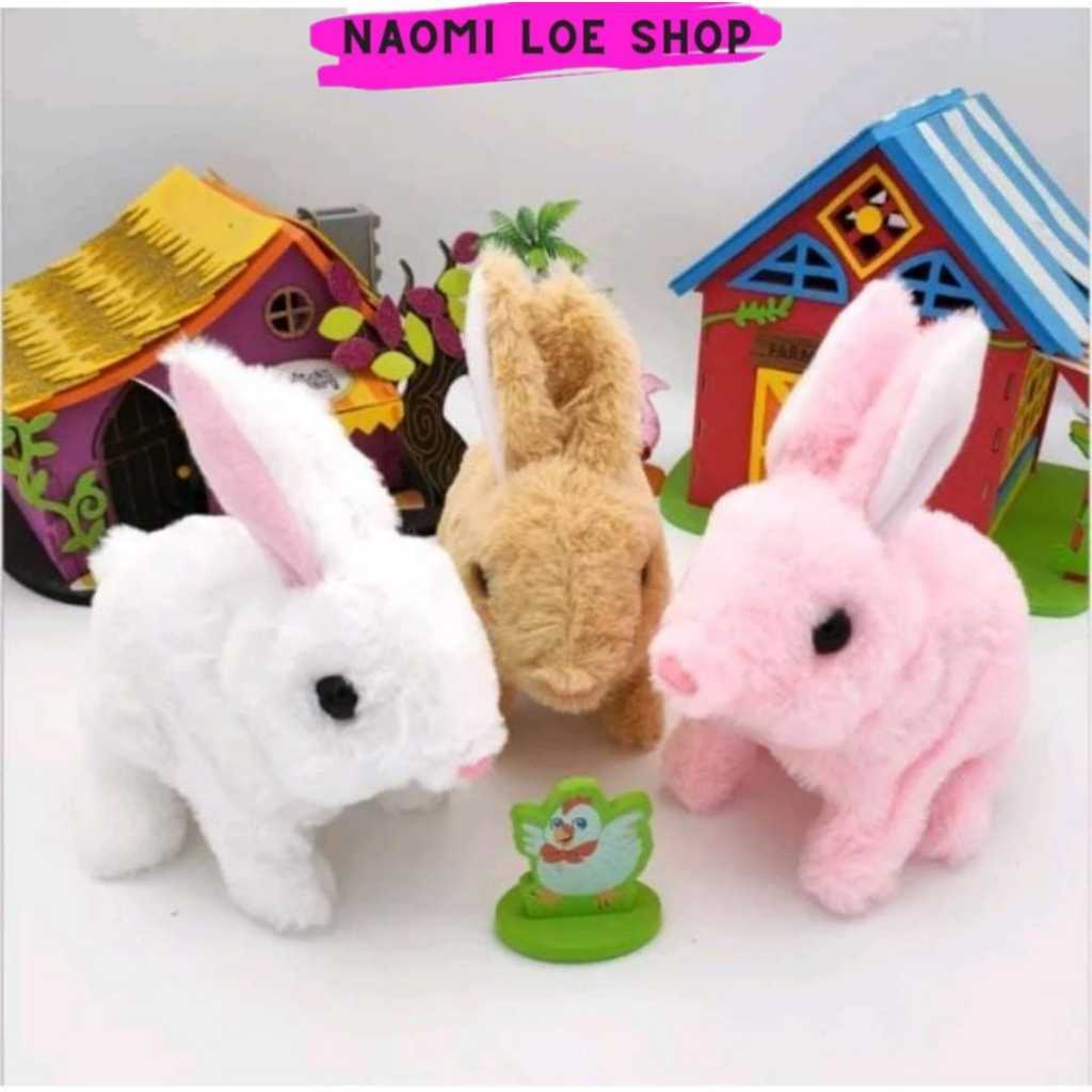 Jual Mainan boneka kelinci wortel bulu bisa bergerak mainan anak ...