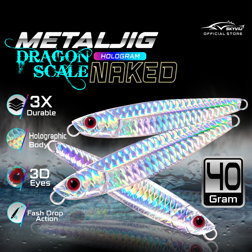 Jual Umpan Metal Jig 40 Gram SKYVIU JPX Hologram 40gr Umpan Pancing 40g Jigging 40gram Jiging ...