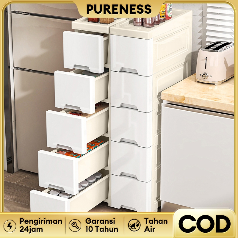 Jual Rak Dapur Kablnet Laci Plastik Dengan ada roda Rak Susum Rak ...