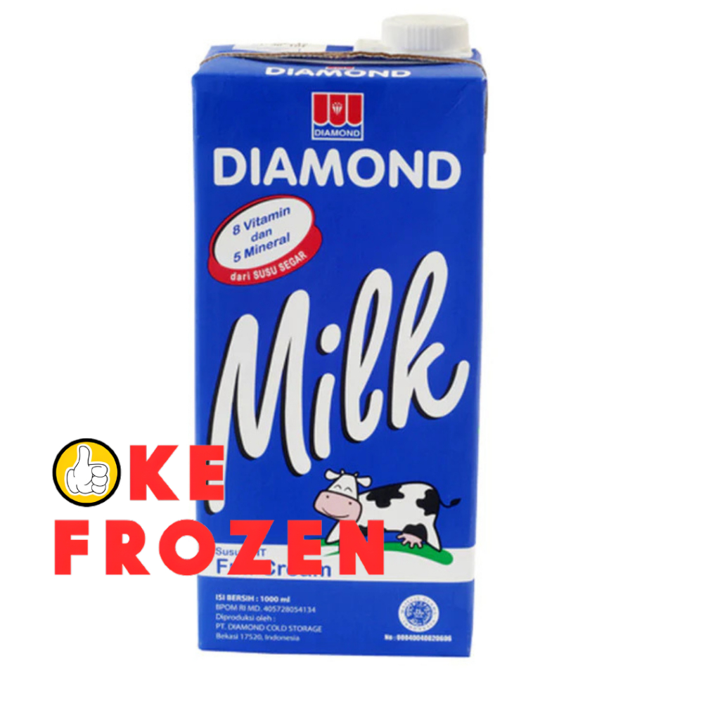 Jual DIAMOND MILK UHT FULL CREAM 1LITER / SUSU UHT | Shopee Indonesia