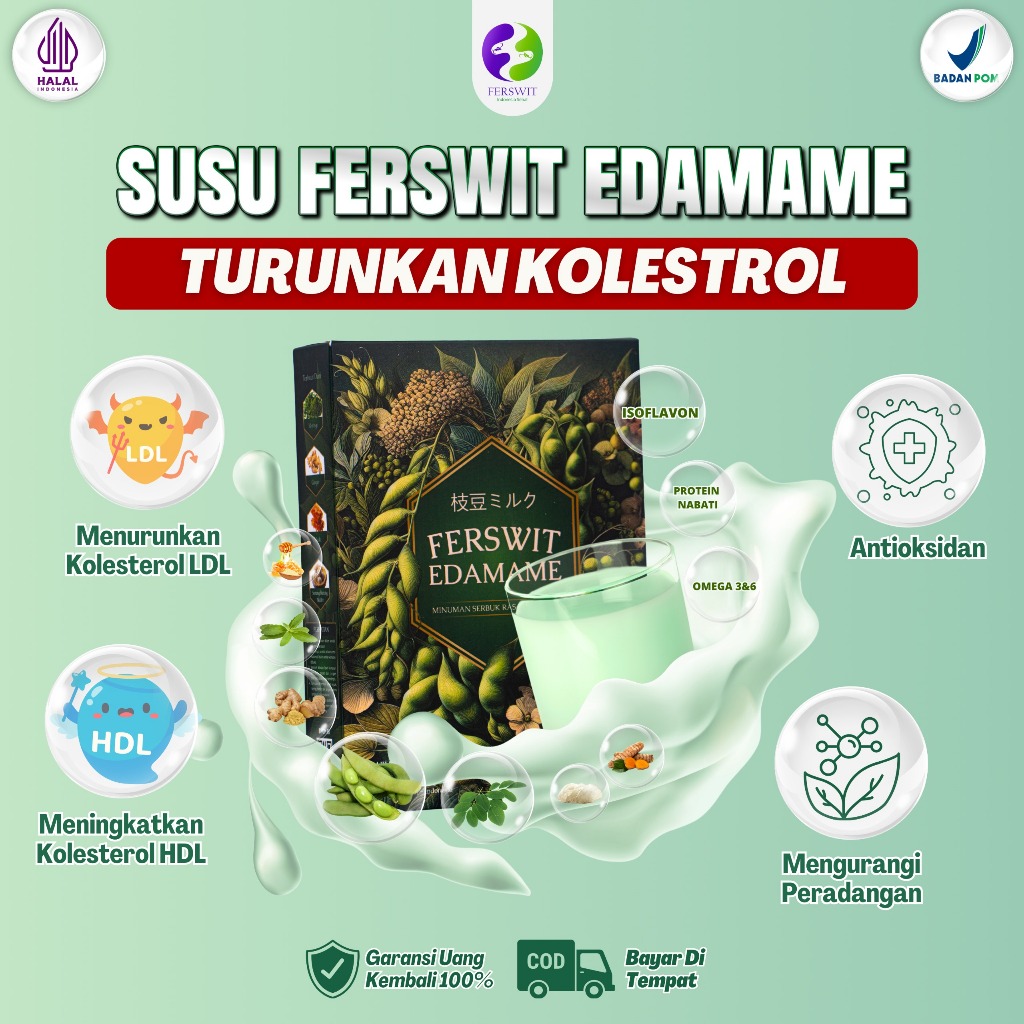 Jual Ferswit Susu Bubuk Edamame Jepang - Untuk Kolesterol, Asam Urat ...
