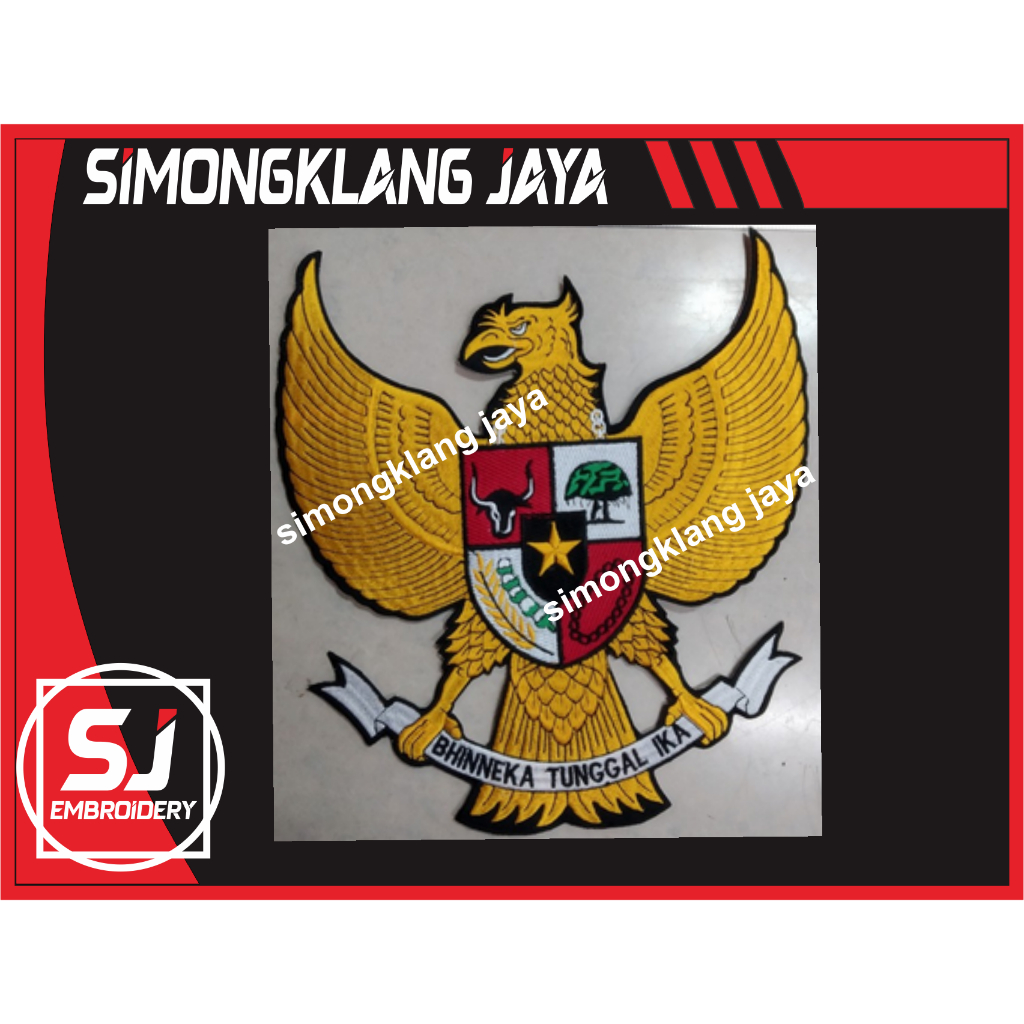 Jual Emblem bordir log garuda besar | Shopee Indonesia