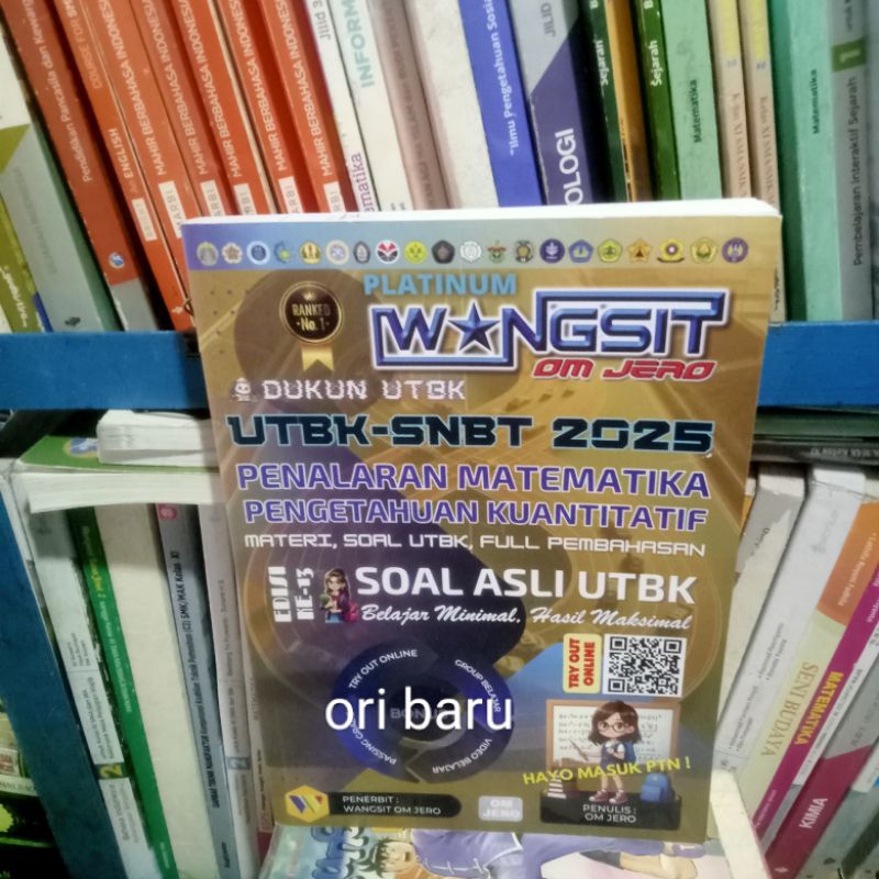 Jual WANGSIT OM JERO DUKUN UTBK -SNBT 2025 PENALARAN MATEMATIKA PENGETAHUAN KUANTITATIF PENERBIT ...