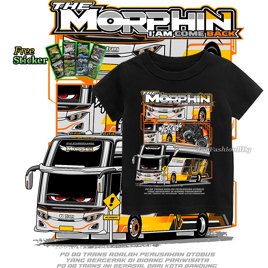 Jual Baju Anak Bus THE MORPHIN JETBUS 5 Kaos Vektor Bus Anak 1-12 Tahun | Shopee Indonesia