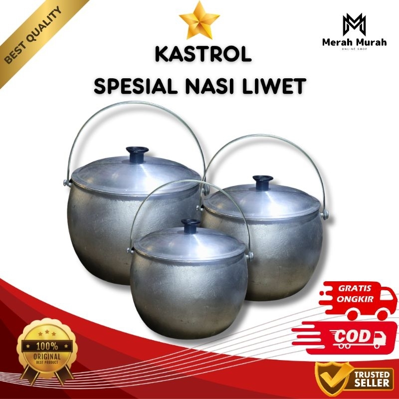 Jual KASTROL Liwet No 6/7/8/9/10/12 panci sunda termurah | Shopee Indonesia