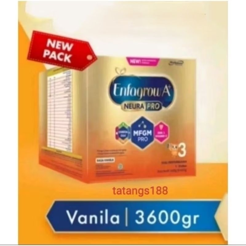 Jual Enfagrow MFGM A+3 Vanila 3600 gram | Shopee Indonesia