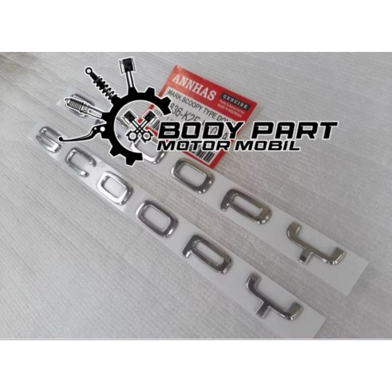 Jual Emblem logo Timbul Scopy k2f Original Tulisan logo Honda scopy ...