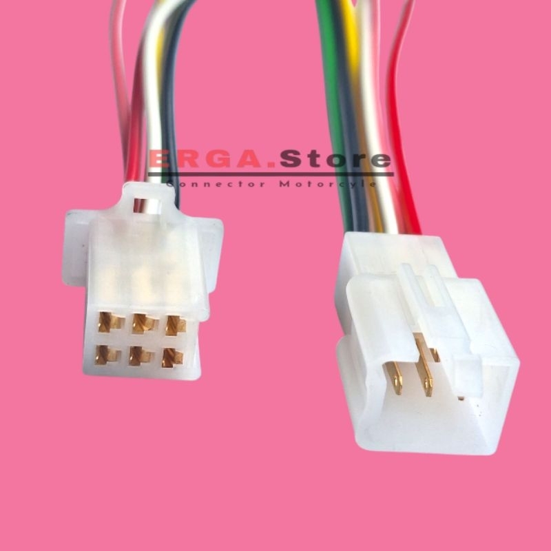 Jual SOKET KONEKTOR SAMBUNGAN 6 PIN MINI MALE//FEMALE | Shopee Indonesia