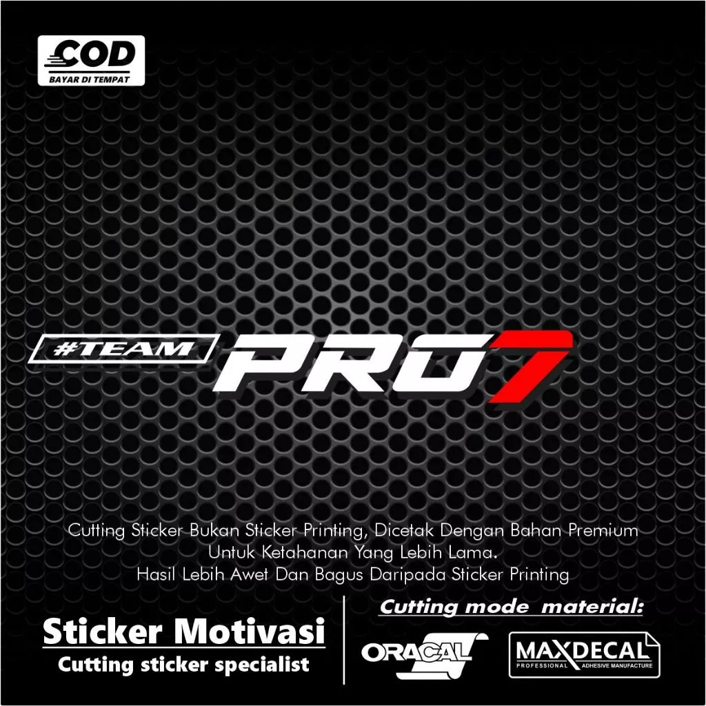 Jual STIKER kaca mobil sponsor PRO7 | Shopee Indonesia